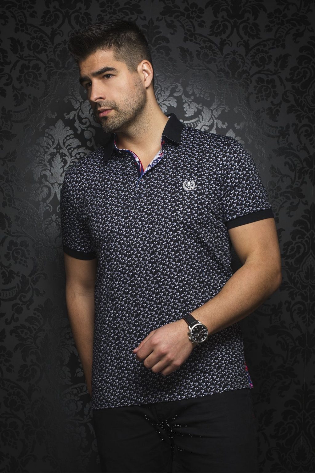 Polo origami au noir - Lemercier SM